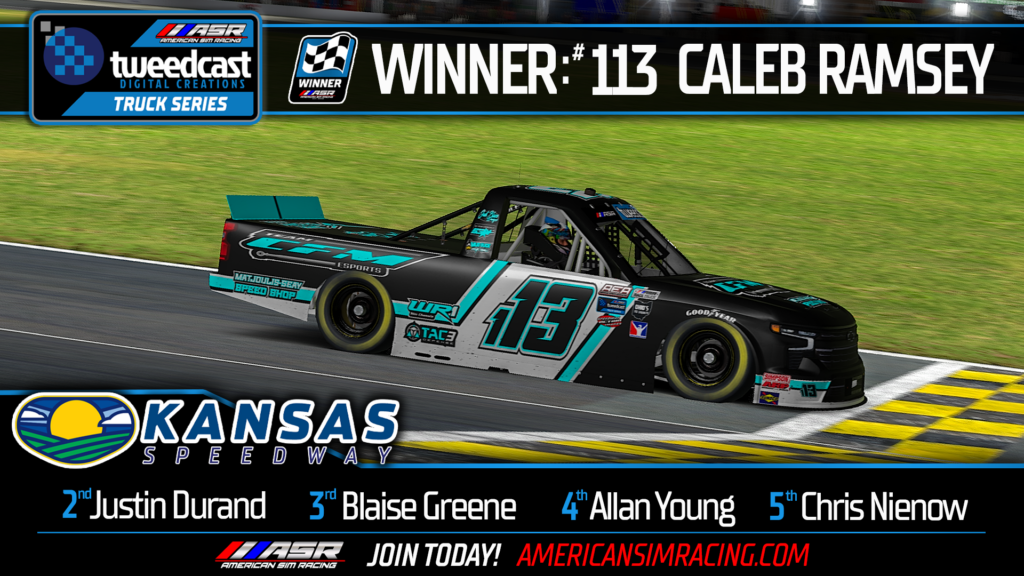 Ramsey Pulls off Kansas Victory! - American Sim Racing