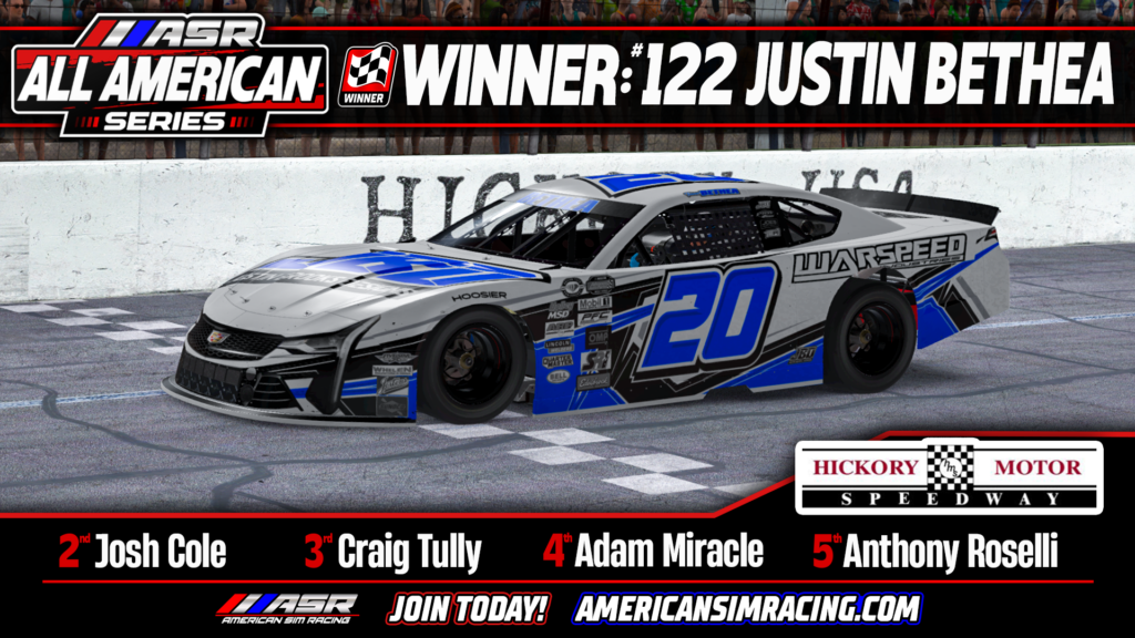Bethea Saves Just Enough To Tame Hickory! - American Sim Racing